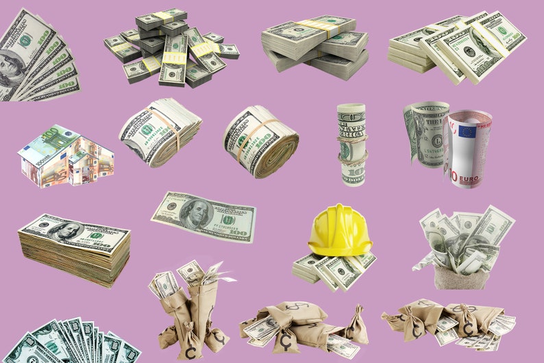 60 Money Overlays PNG Photoshop Overlays Cash Overlays USD - Etsy