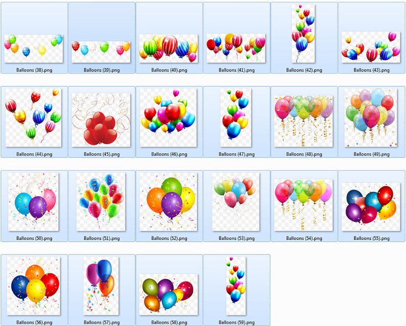 106 Balloons Photo Overlays Vol.2 Photography Overlays - Etsy
