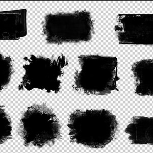 100 Painted Mask Frames, Photo Frame, Photoshop Overlay, Watercolor ...