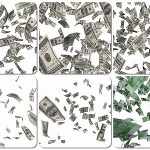 50 Money Overlays PNG, USD, Euro, Pounds Currency, Cash Flying Clipart ...