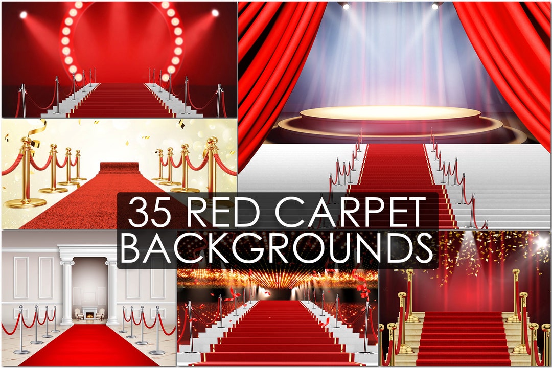 35 Red Carpet Stages, Empty Award Background, Digital Shiny Spotlight ...