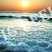 4 Seashore Digital Backgrounds, Ocean Beach, Waves of the Sea Photo ...