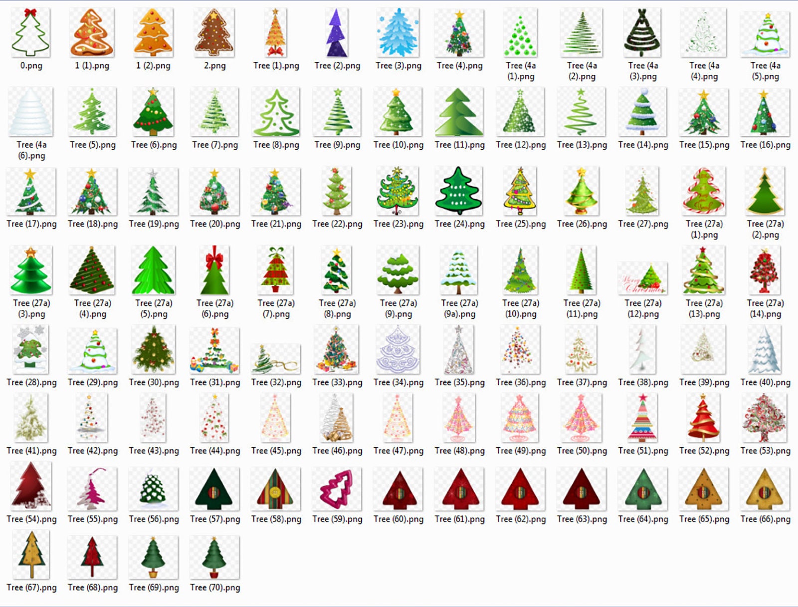 150 Christmas Tree Clipart Christmas Tree Overlays for - Etsy