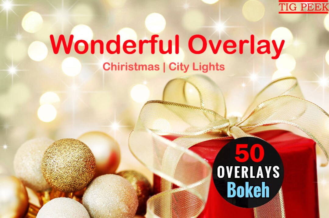 50 Bokeh Photo Overlays Holiday Christmas Bokeh Overlays - Etsy