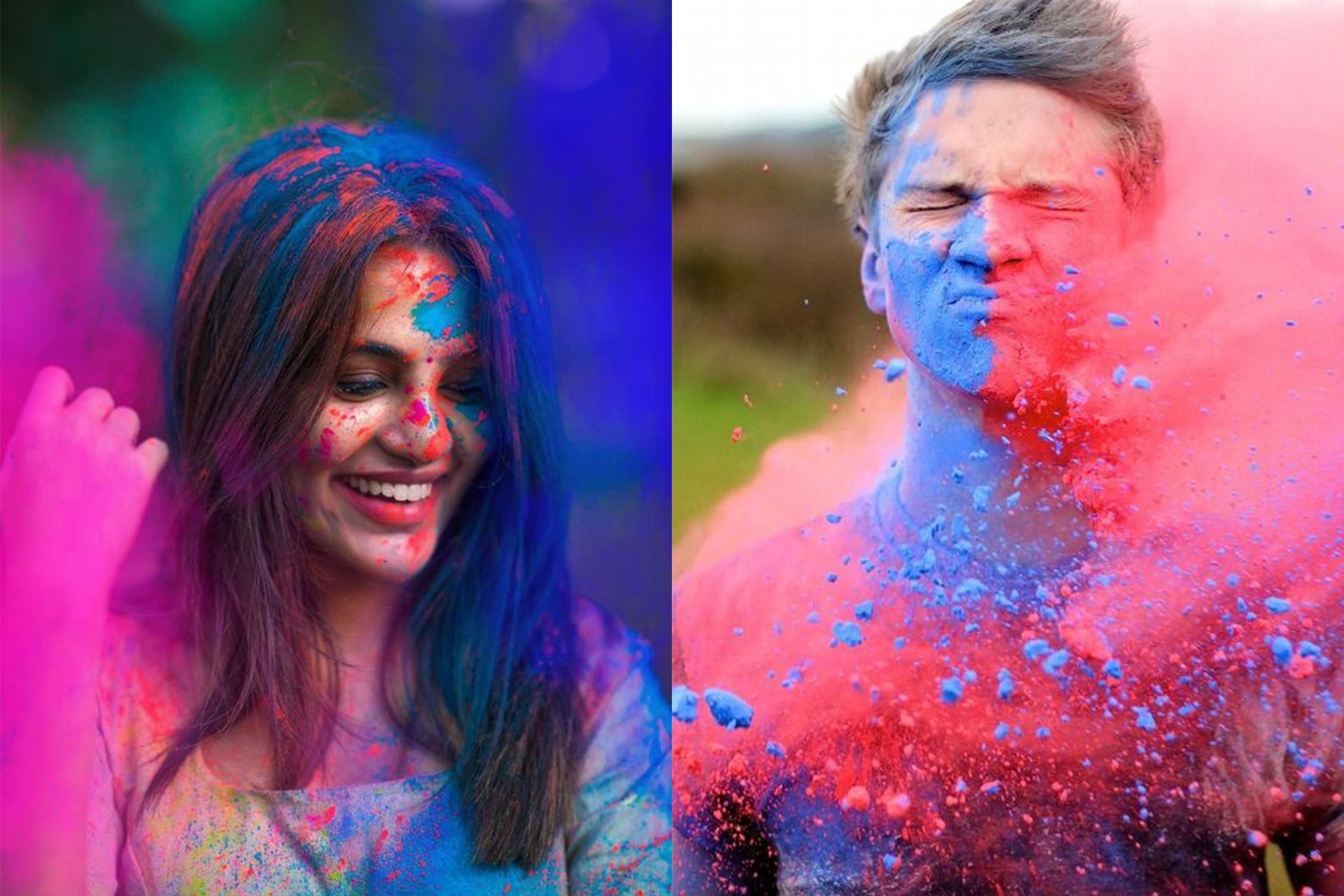 180 Explosion of Colored Powder Holy Powder Texture Colored - Etsy Canada