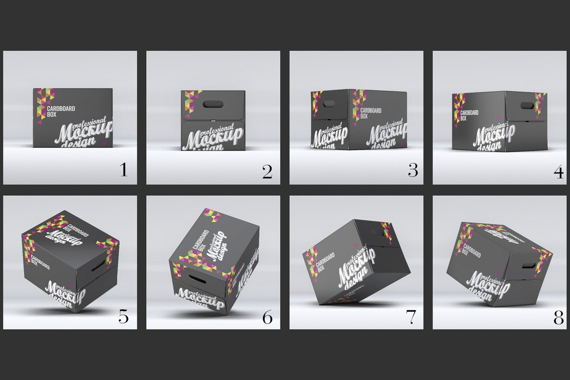 Cardboard Box Mock-up 3D Box Mockup Boxes Branding - Etsy Canada