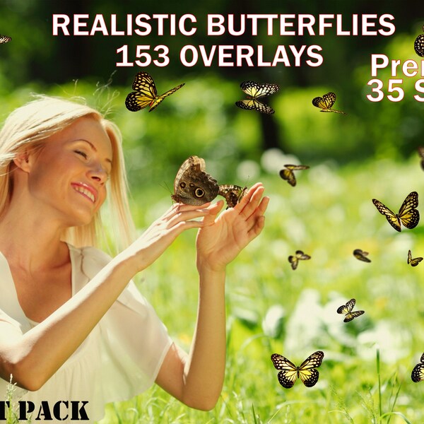 Butterflies Overlays - Etsy