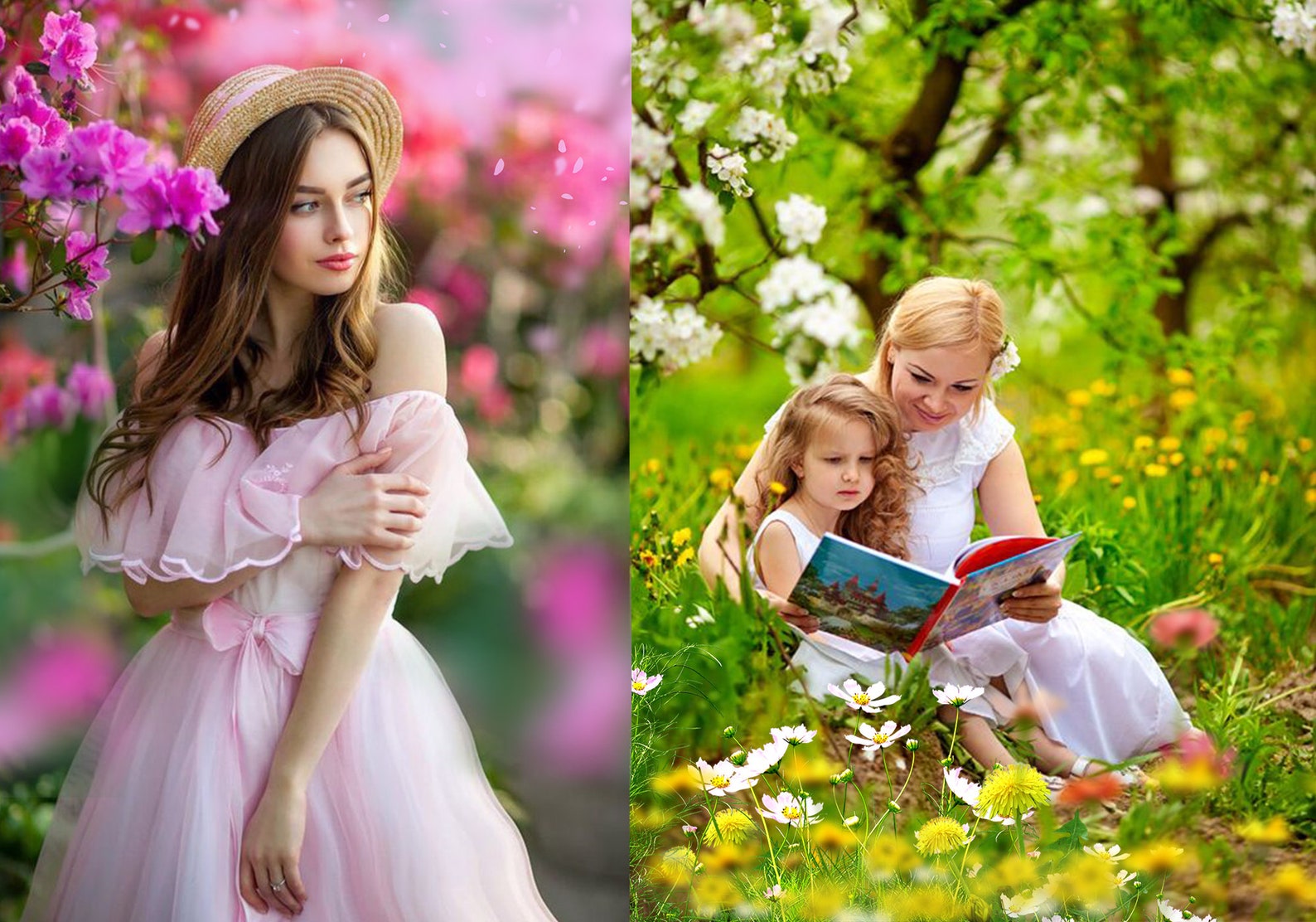 390 Flower Frames Photo Overlays Summer Overlays Blurred - Etsy