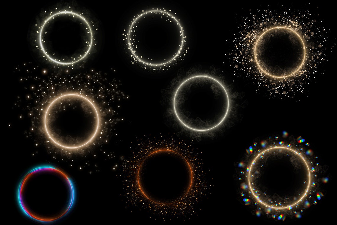 100 Gold Ring Overlays Maternity Rainbow Ring Portrait Ring - Etsy