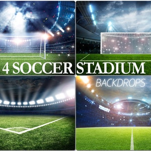 4 Football Stadium Backdrop, Soccer Goal Background, Sports Stadium ...