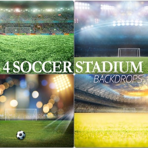 4 Football Stadium Backdrop, Soccer Goal Background, Sports Stadium ...
