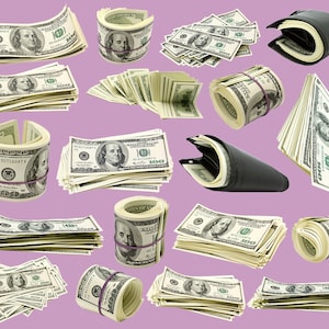 60 Money Overlays PNG, Photoshop Overlays, Cash Overlays, USD Currency ...