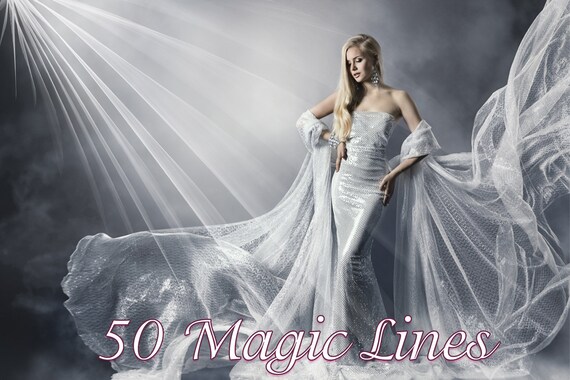 50 Magic Lines Overlays Magical Effect Spiral Glowing - Etsy