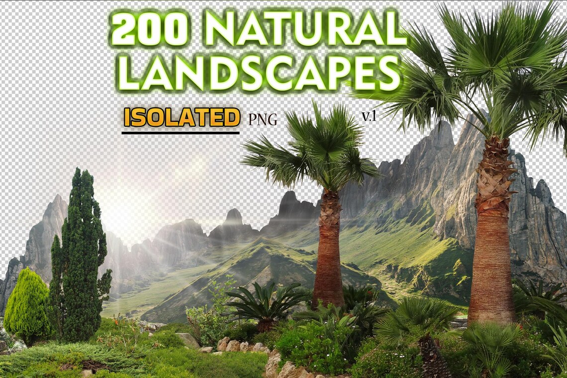 200 Isolated Natural Landscape Pngs, Mountain, Beach, Forest ...