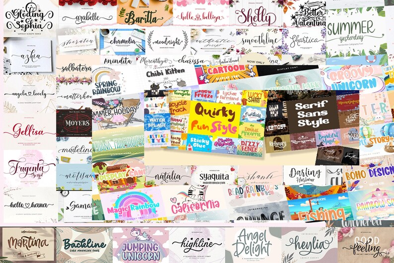 1100 Awesome Handwritten Font Bundle Handwritten Text Fonts - Etsy