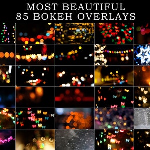 85 Bokeh Photo Overlays, Hearts Bokeh Overlay, Star Bokeh Overalys ...