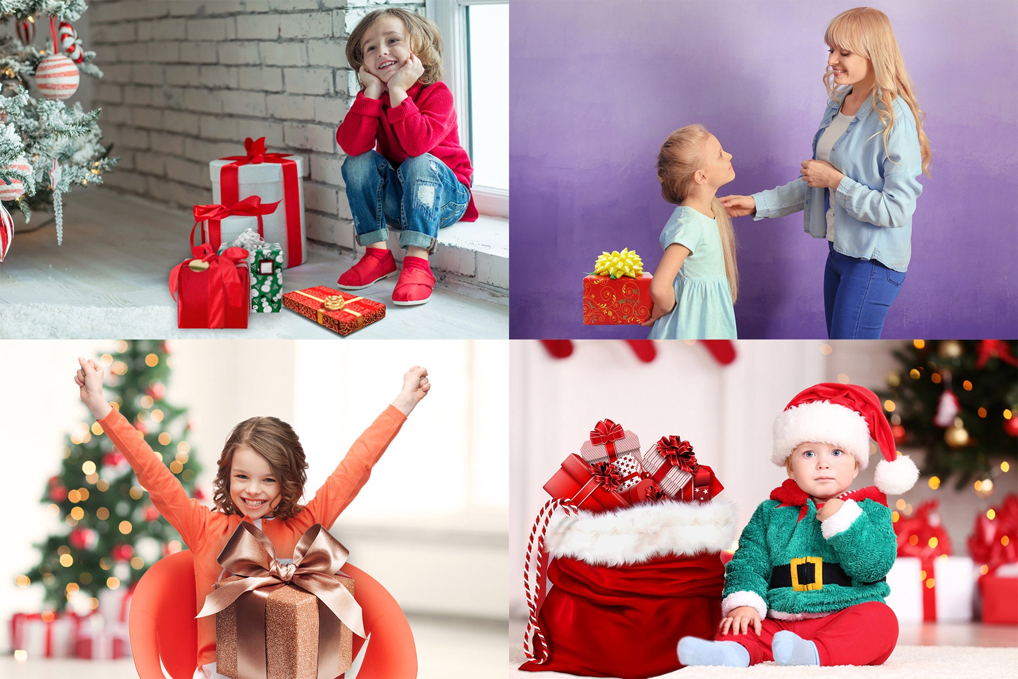 110 Christmas Gift Box Overlays Photoshop Overlay Photo - Etsy