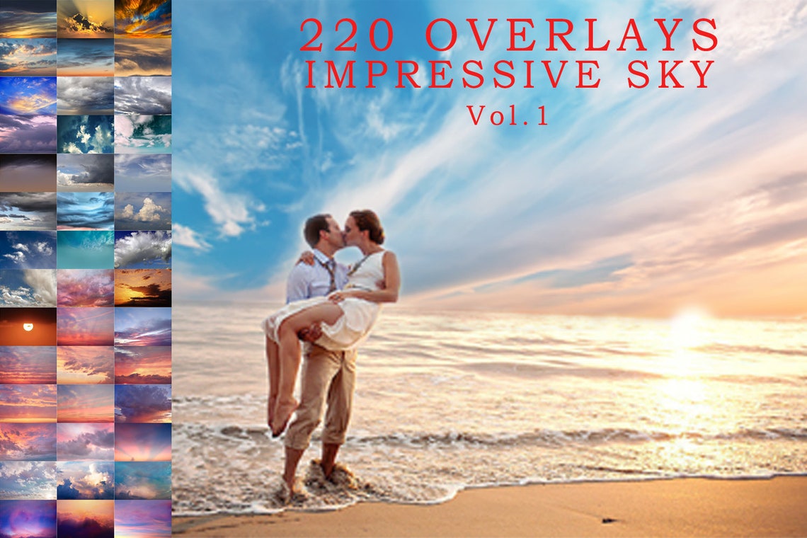 220 Dramatic Sky Overlays for Photoshop Professional Photo | Etsy