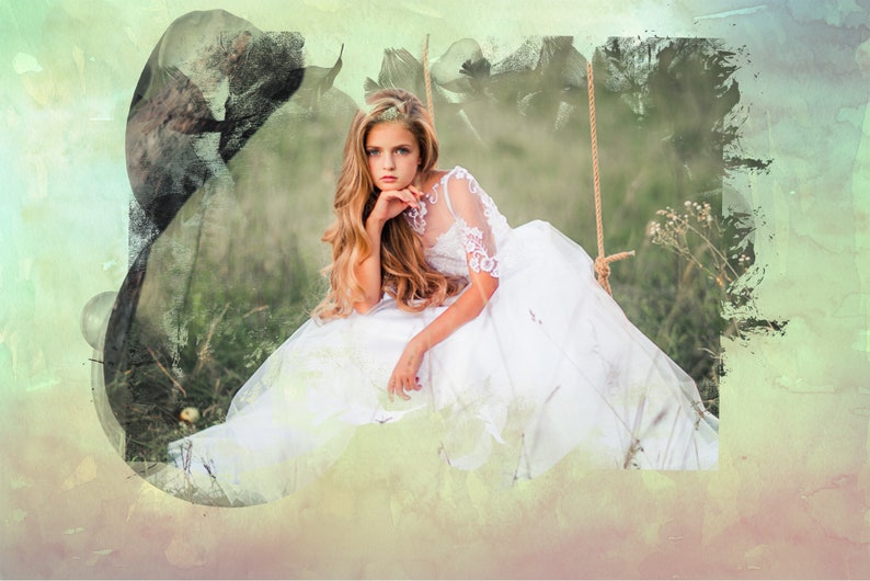 70 Painted Mask Frames Photo Frame Photoshop Overlay | Etsy