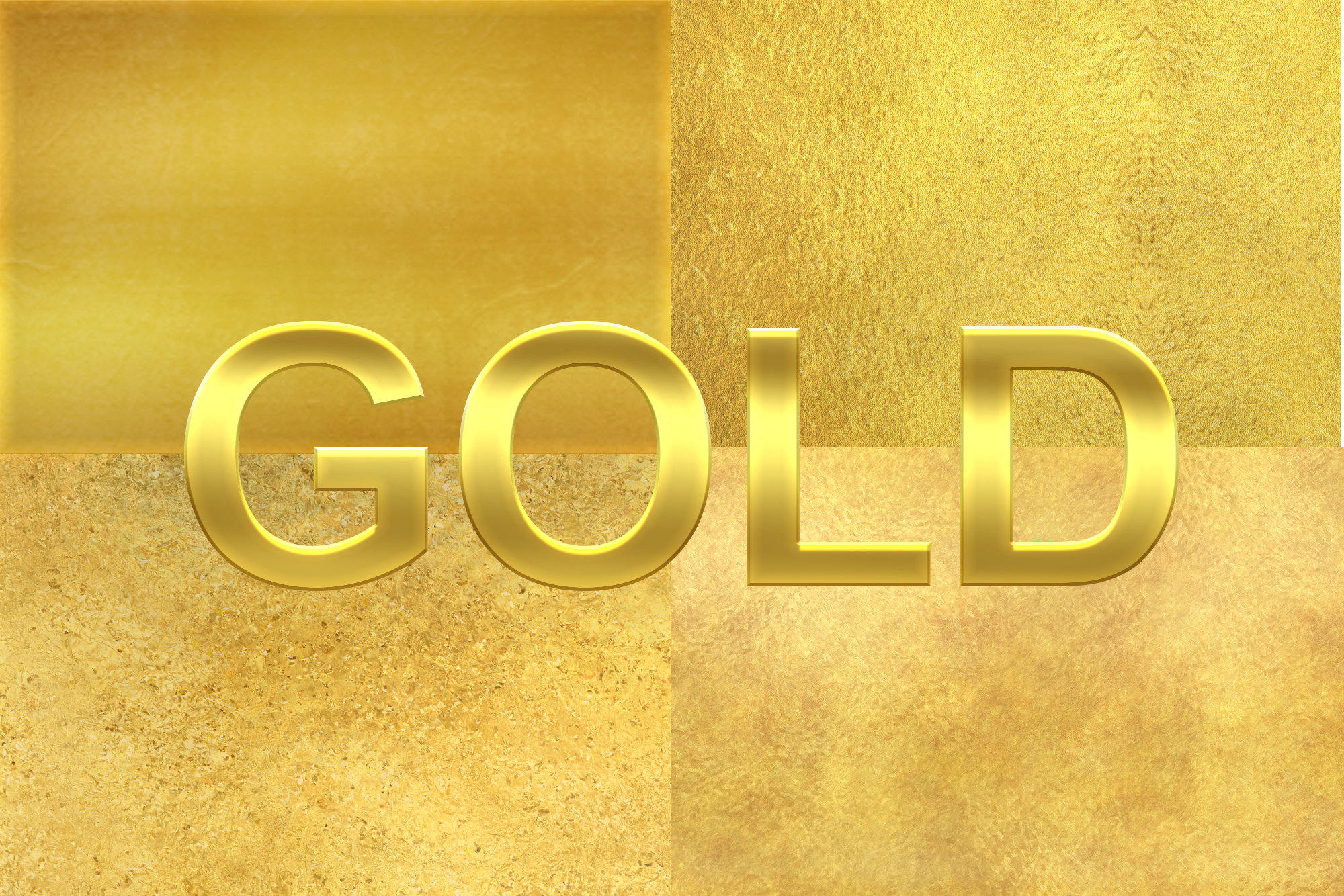 150 Golden Photoshop Styles: Gold Text Effects, Glitter, Foil, Stamp ...