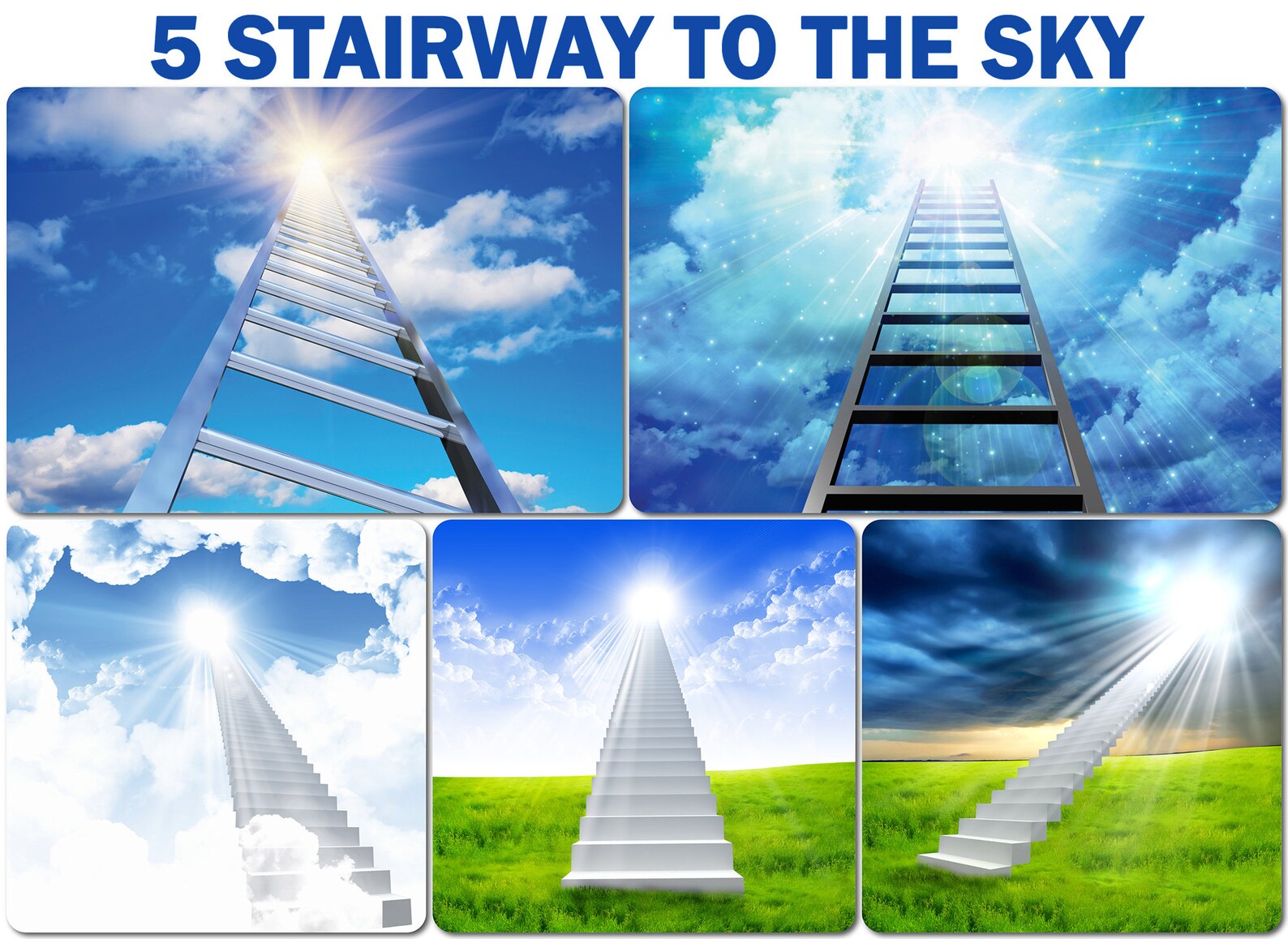 5 Stairway to the Heaven, Sky Overlays, Digital Sky, Stair to Heven ...