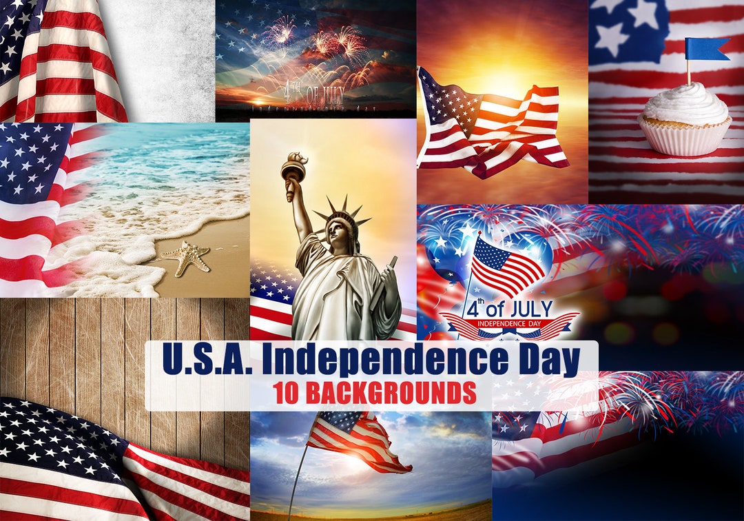 USA Digital Scene Backdrop, 4th of July Digital Background ...