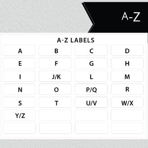 Color Street Labels for Tab Dividers, Divider Organization Labels - Etsy