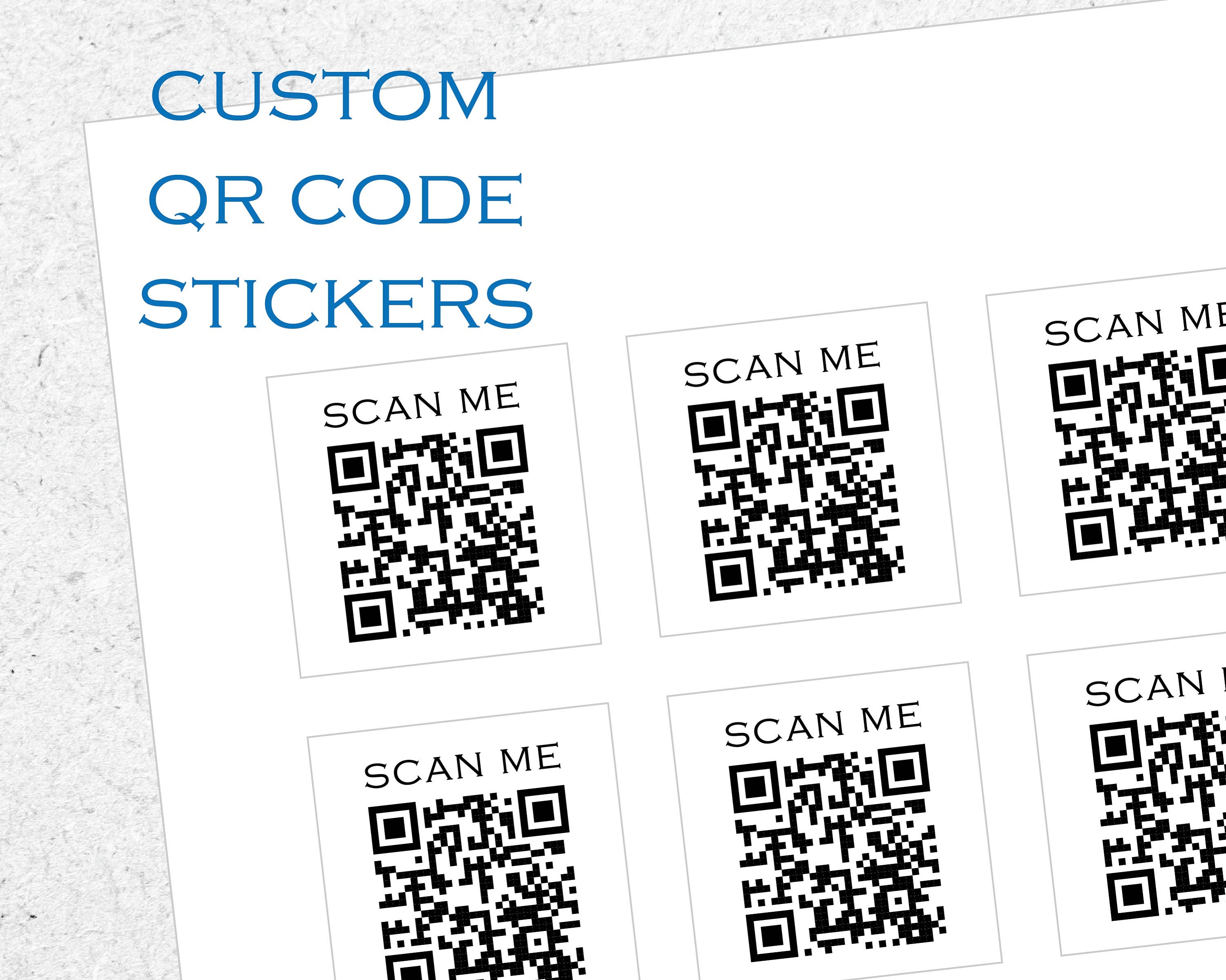QR code stickers personalized stickers custom qr stickers | Etsy QR code stickers personalized stickers custom qr stickers | Etsy