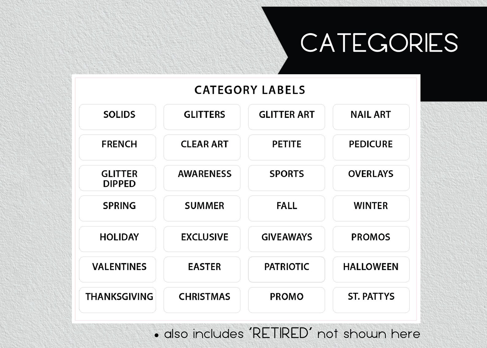 Color Street Labels for Tab Dividers Divider Organization - Etsy