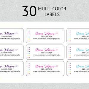 30 Multi Color Street Labels, Catalogue Catalog Address Labels, Direct ...