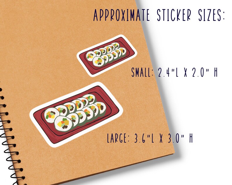 Kimbap Sticker Korean Stickers Korean Sticker Kawaii - Etsy