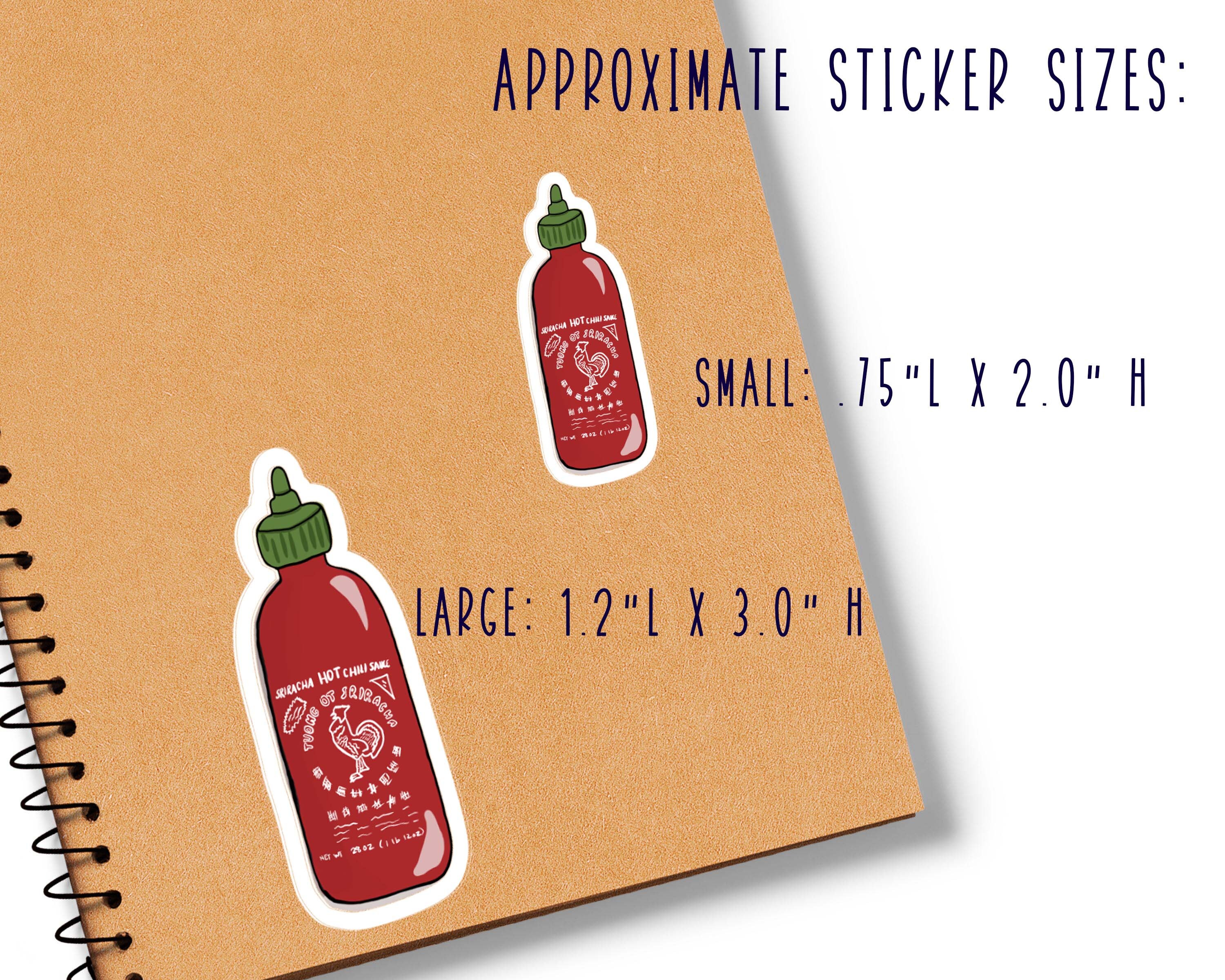 Sriracha Sticker sriracha hot sauce sticker pho sticker | Etsy