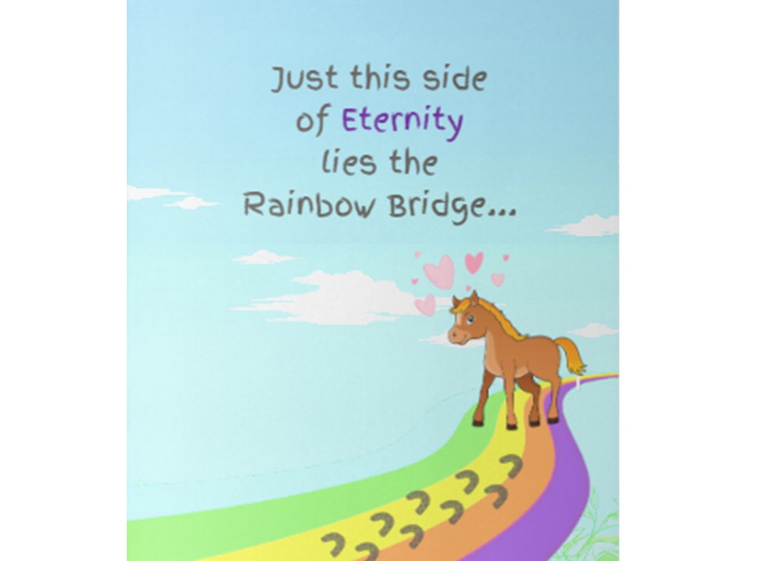 Horse Loss Sympathy Card Personalized Pet Condolence Custom Breed ...