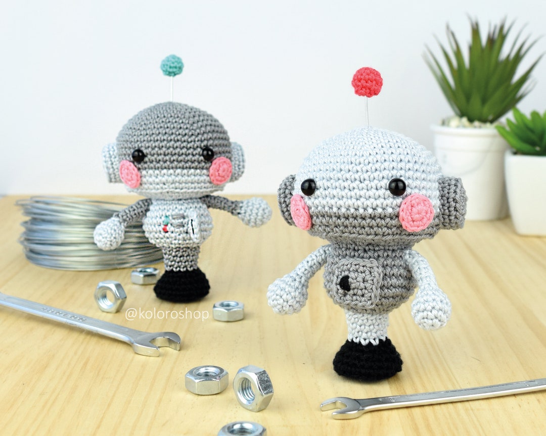 Amigurumi Pattern Rob & Bob the Robots Koloro - Etsy