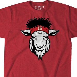 Kansas City Chiefs Patrick Mahomes Goat T-shirt - Etsy
