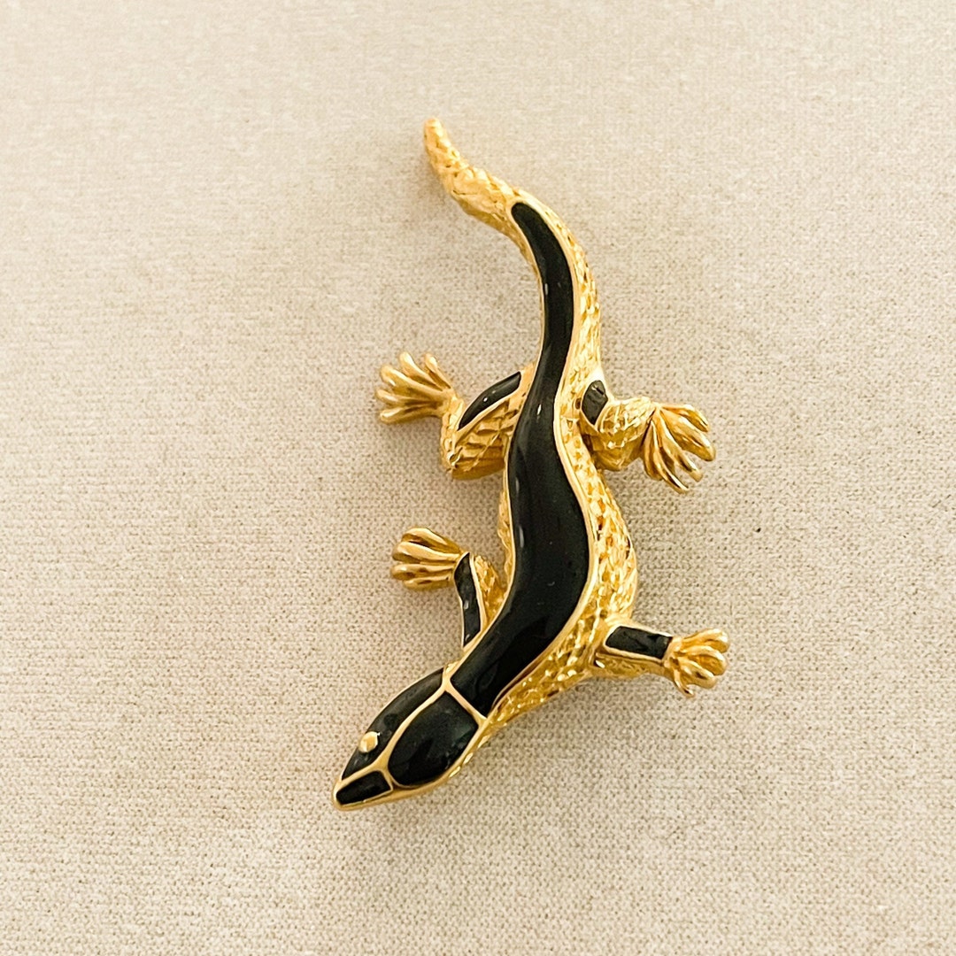 Vintage Trifari Lizard Pin - Etsy