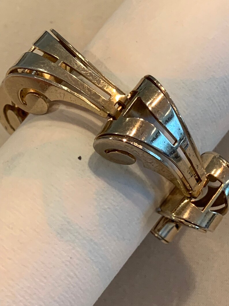 Monet Vintage Swirl Design Goldtone Bracelet - Etsy