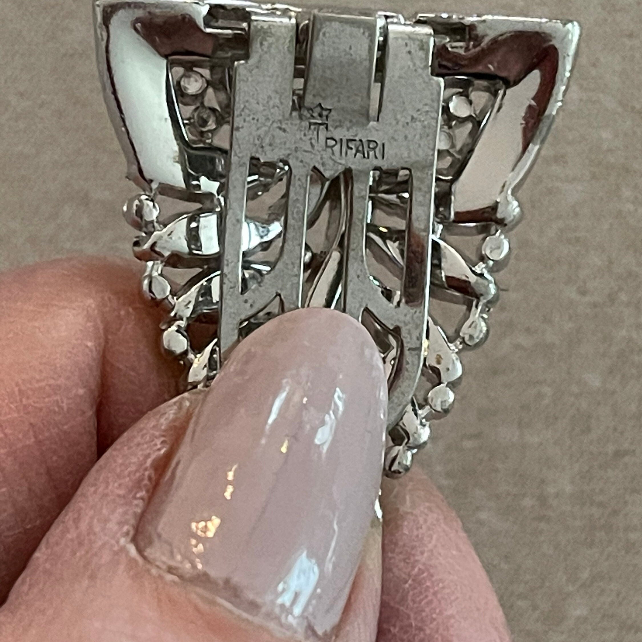 Vintage Trifari Rhinestone Dress Clips - Etsy