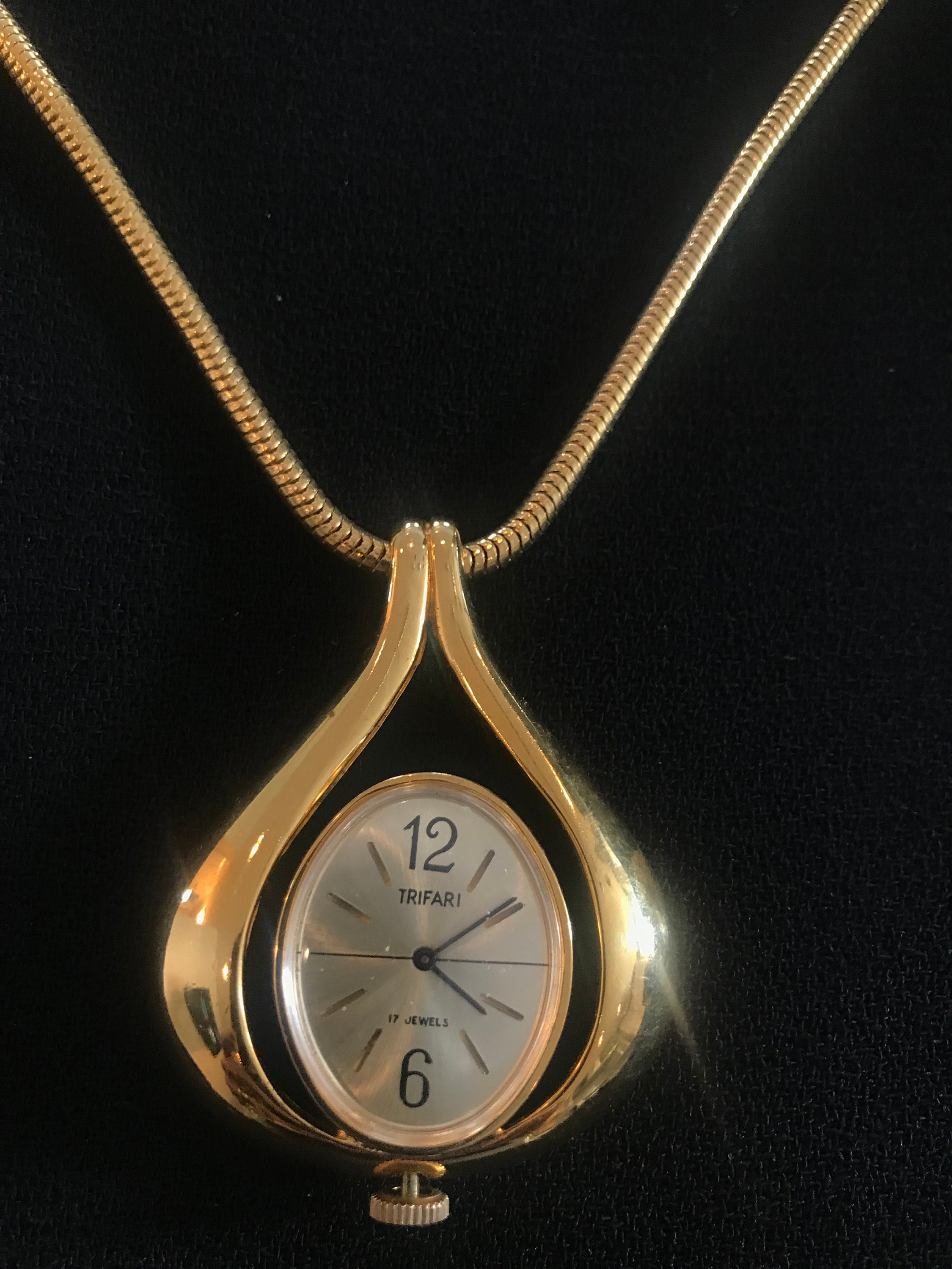 Trifari Vintage Original Watch Pendant 31 Long - Etsy
