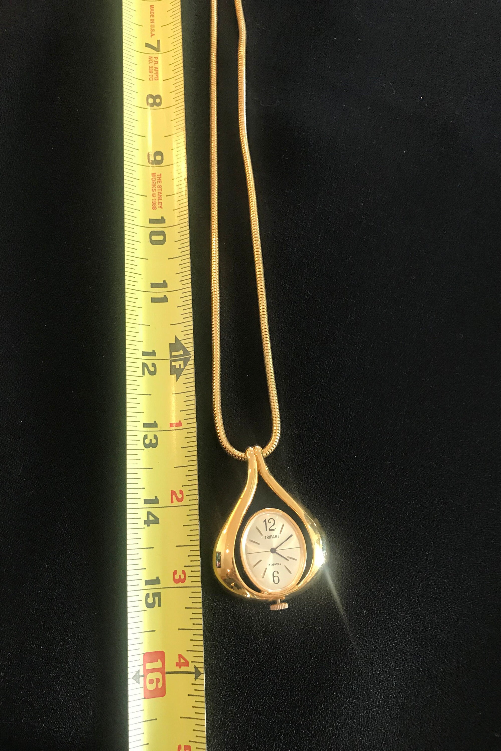 Trifari Vintage Original Watch Pendant 31 Long - Etsy