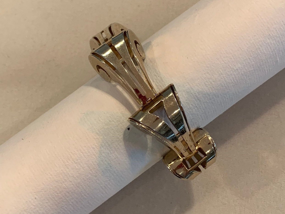 Monet Vintage Swirl Design Goldtone Bracelet - Etsy