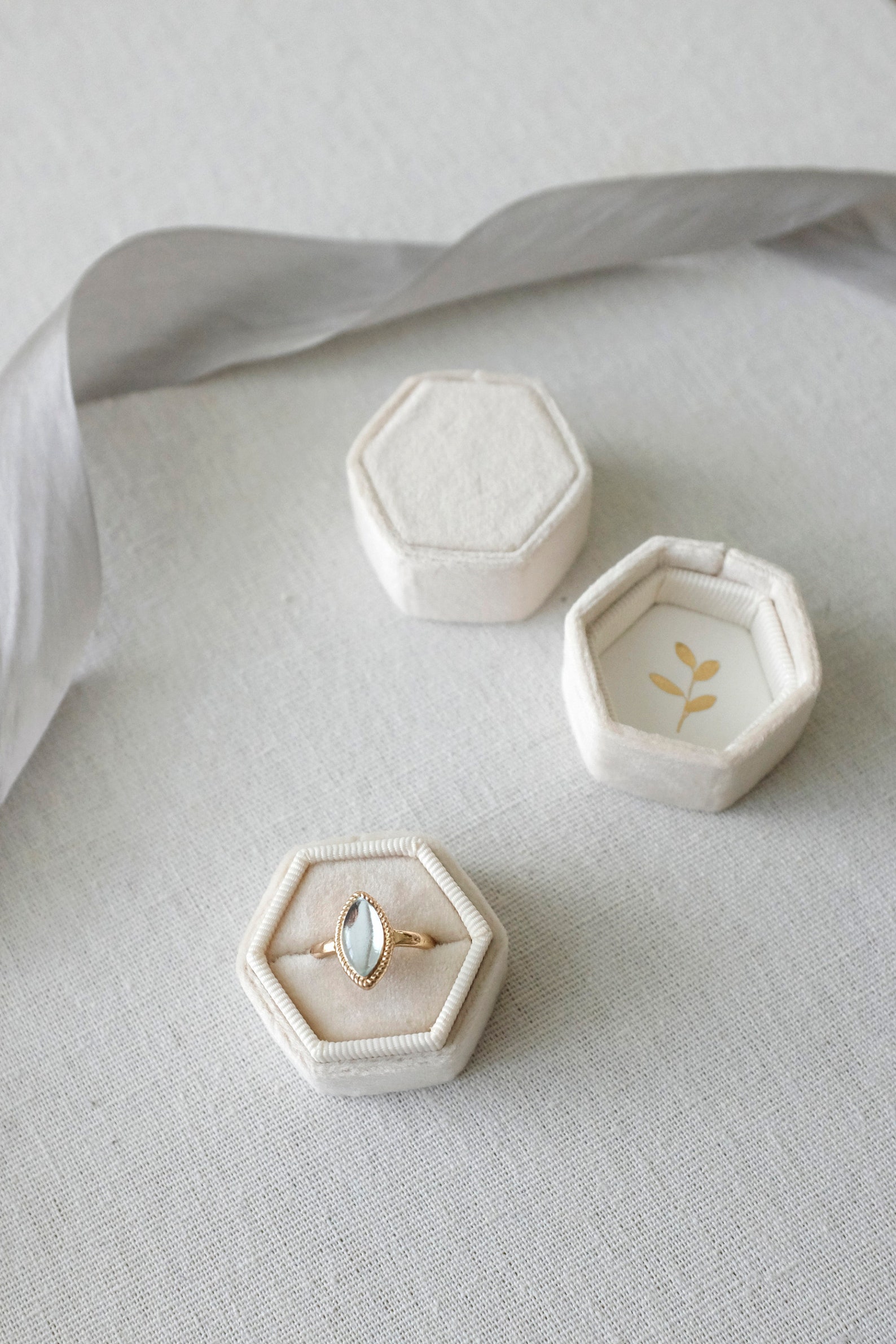 Velvet Wedding Ring Box With Monogram Option - Etsy