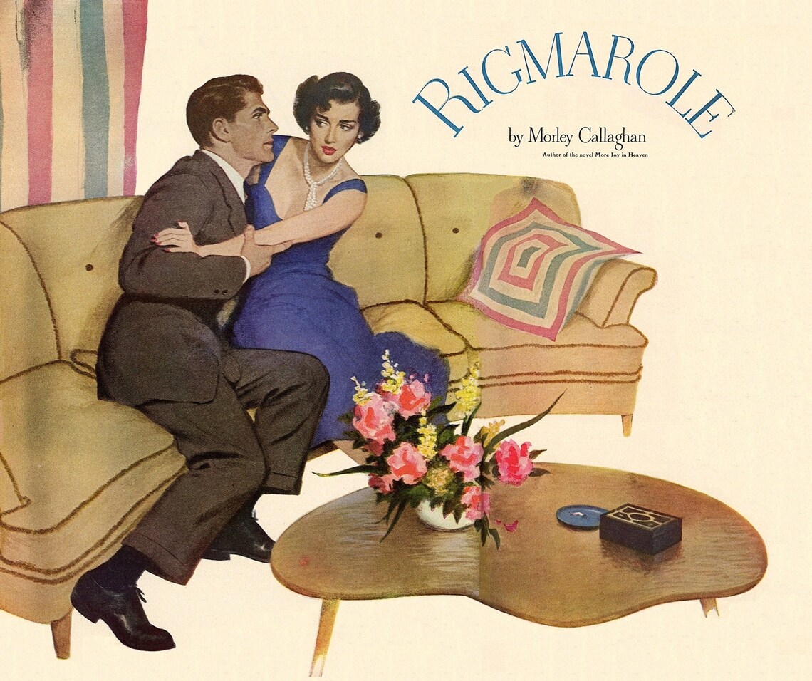 Rigmarole Morley Callaghan Vintage Romance Pulp Fiction Short Story ...