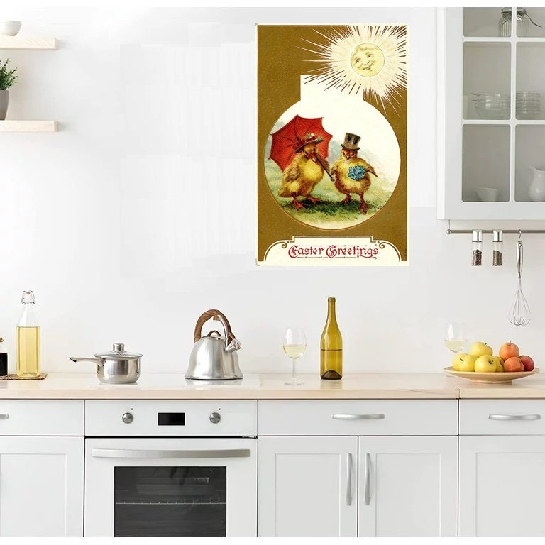 PRINTABLE 1907 Whitney Mr & Mrs Easter Duckling Keyhole Easter ...