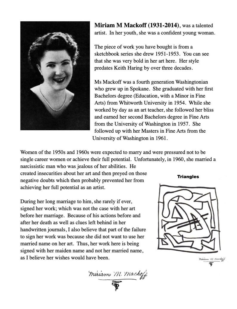 Triangles Line Art Miriam Mackoff for Digital Yesterdays Original ...