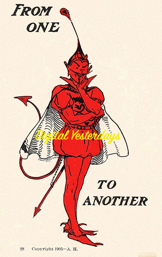 Vintage Devil Print