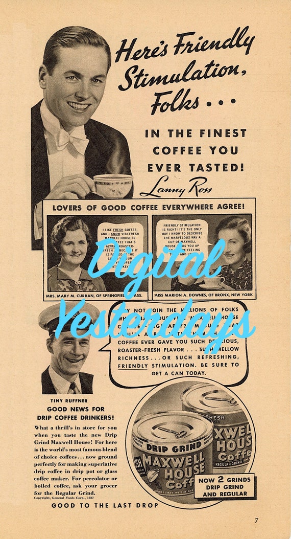 Vintage Maxwell House Coffee Ads