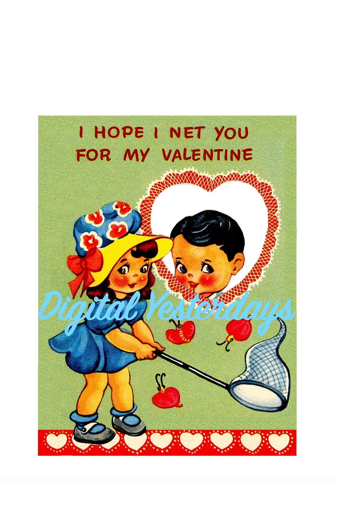 Vintage Valentines Border