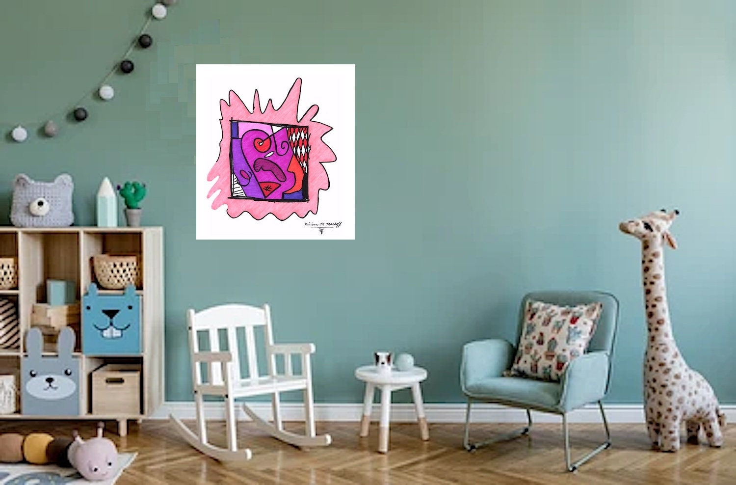 Synergy Heart Art Print Miriam Mackoff for Digital Yesterdays Original ...