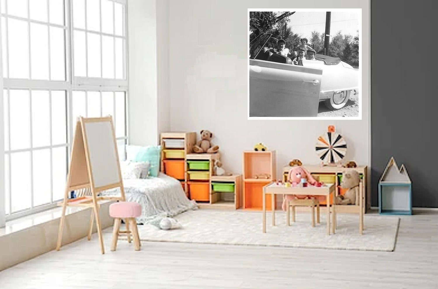 PRINTABLE 1950s Road Trip 1950s Convertible Car 4 Girls on Trip 1950s ...